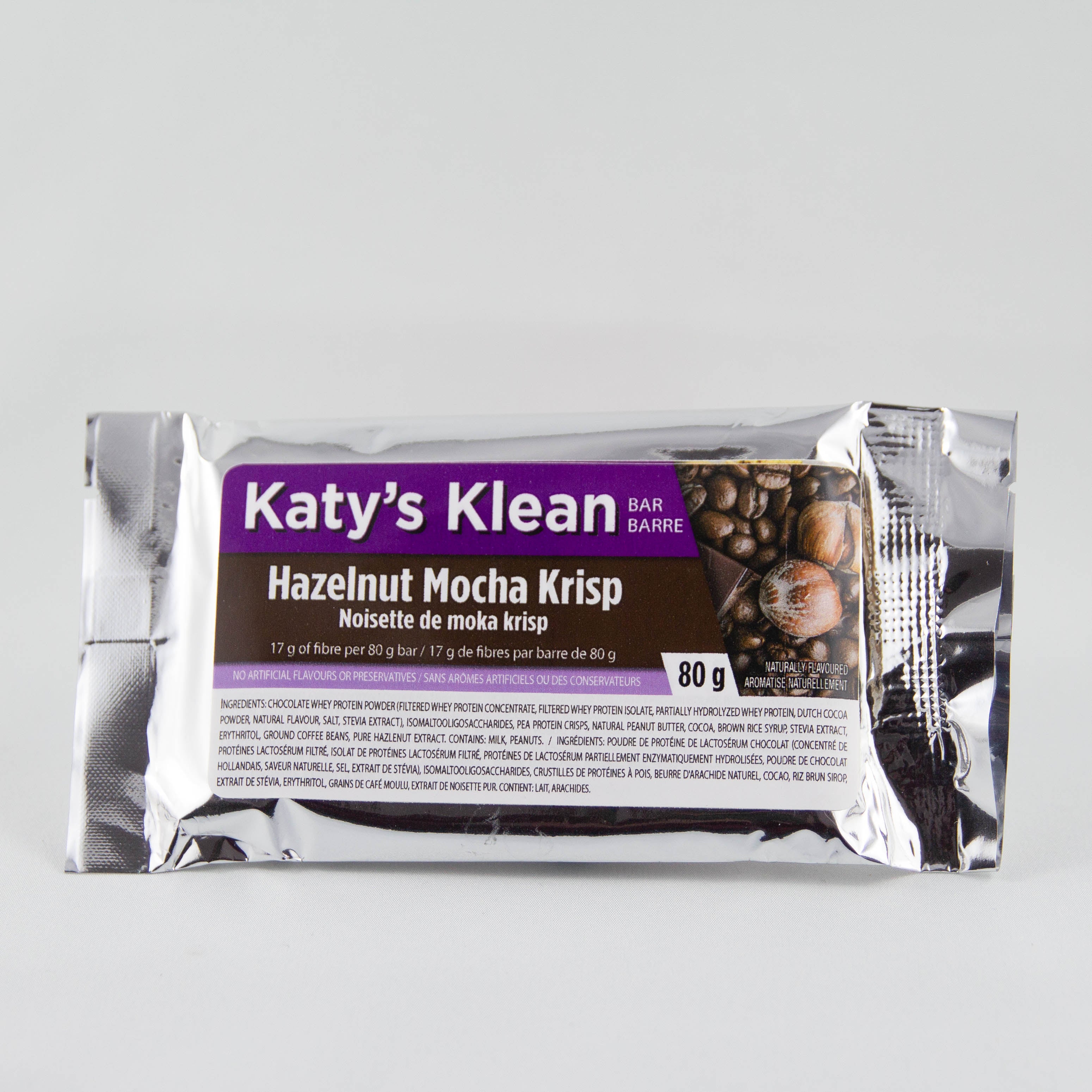 Hazelnut Mocha Crisp Klean Bar / 12 Bars Box – Katy's Klean Bars