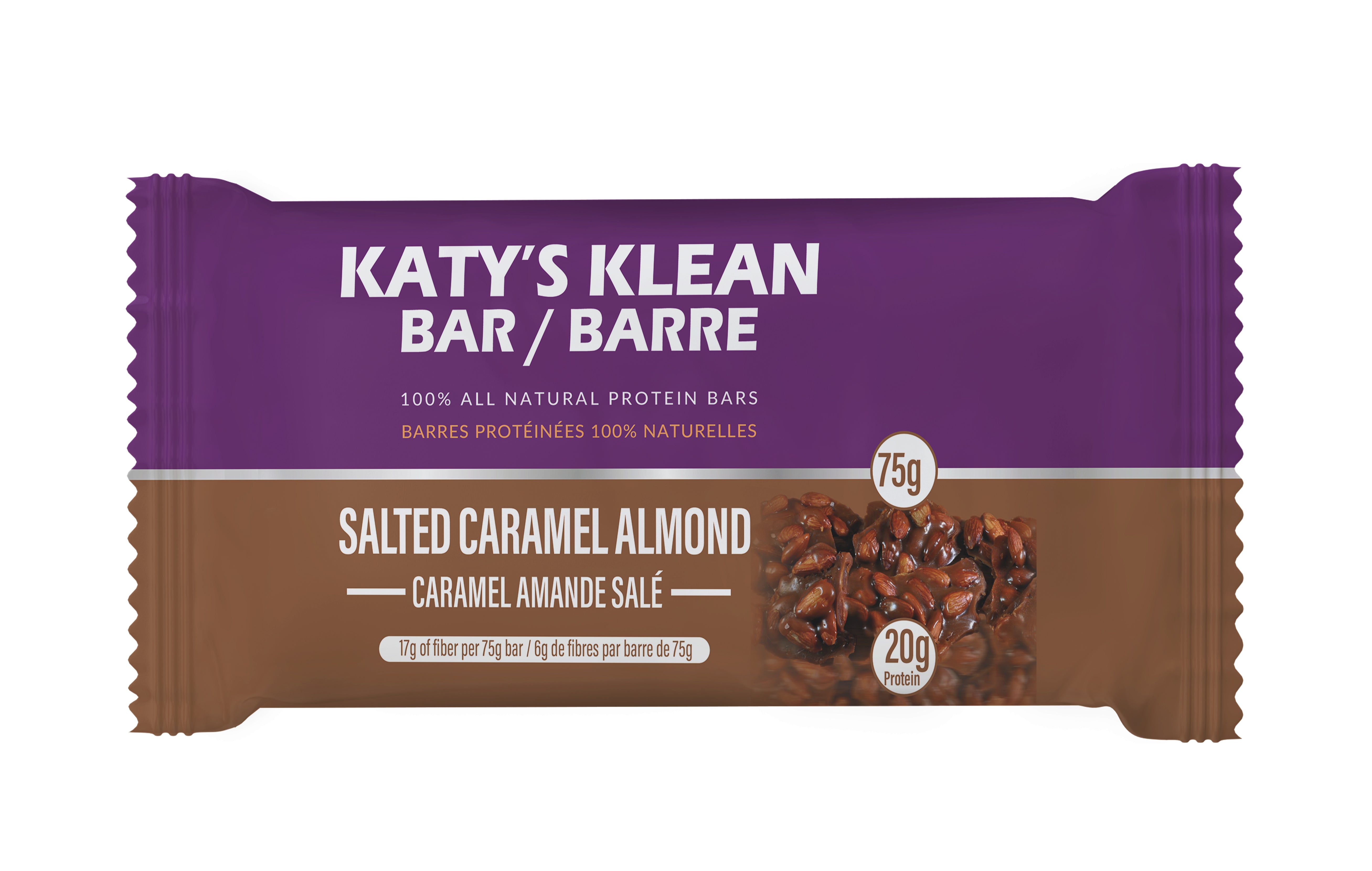 Salted Caramel Almond Klean Bar / 12 Bars Box – Katy's Klean Bars